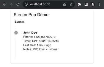 This completes the screen pop tutorial. You have learned how to ...